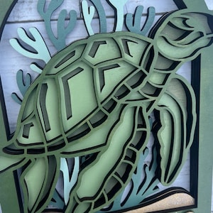 Sea Turtle Key Holder for Wall, Fun Sea Lover Home Decor for Wall ...