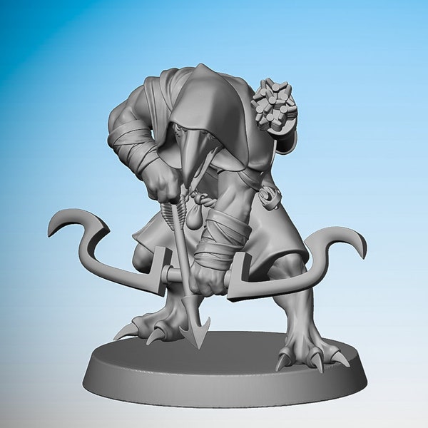 Kenku Archer Miniature Dnd 5e - Etsy