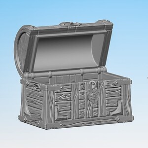 TREASURE CHEST open, Empty Dungeons and Dragons Dnd Pathfinder Tabletop ...