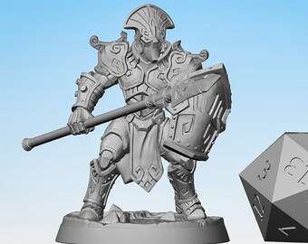 Warforged Shield and Spear - Etsy