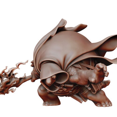 Tortle Sorcerer Miniature for Dungeons & Dragons | Etsy