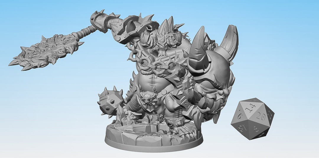 FIEND Azgaan A Dungeons and Dragons DnD 12K Print Pathfinder Tabletop ...