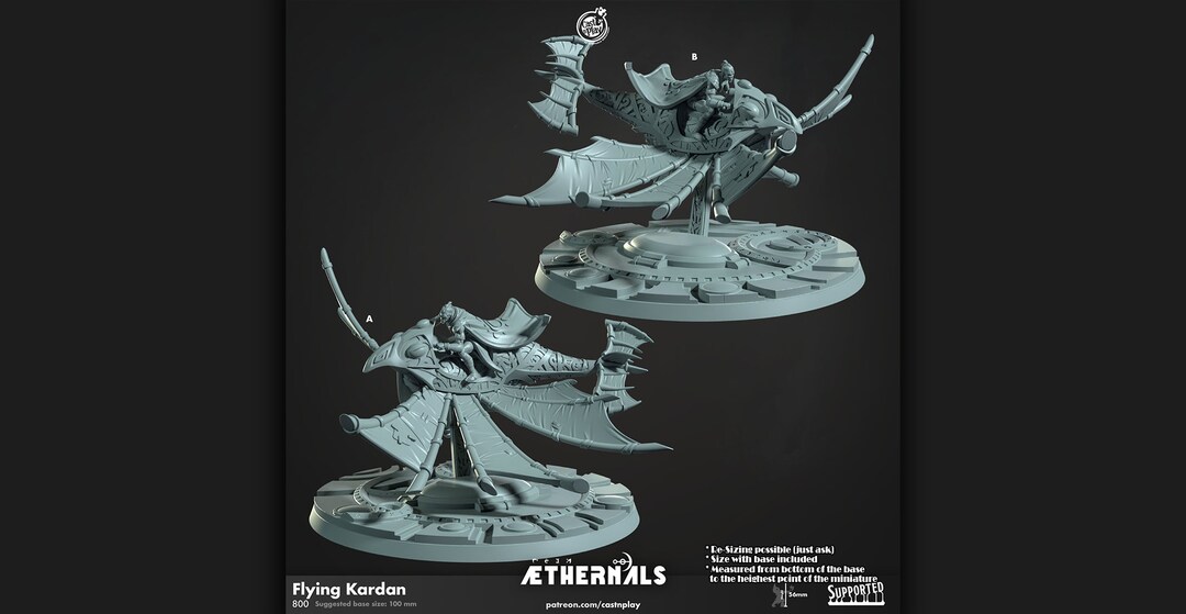 AETHERNALS flying Kardan 12K Dnd Wargaming Dungeons and Dragons ...