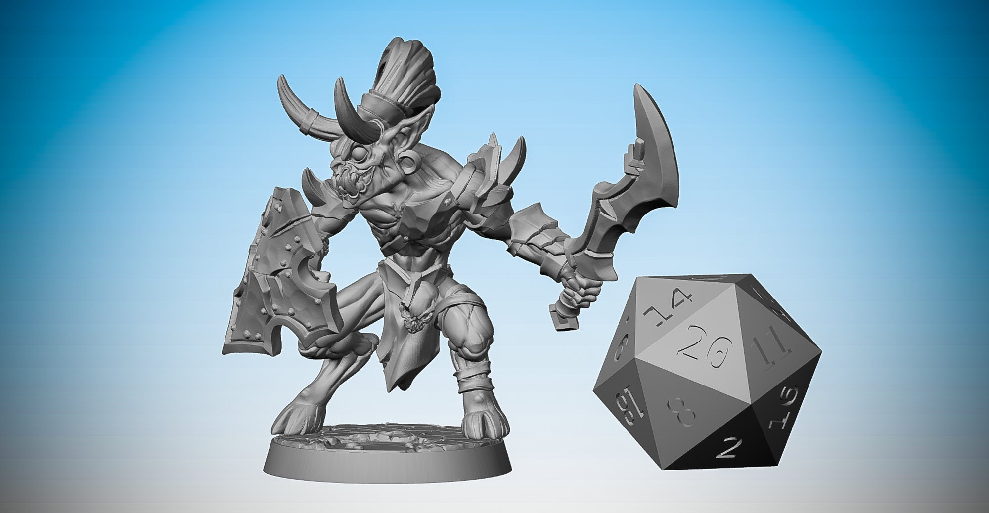 DEMON GRUNTLING tank Dungeons and Dragons Dnd - Etsy