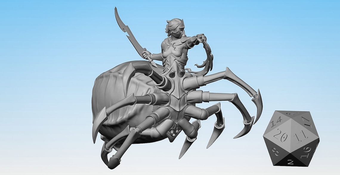 DRIDER Dungeons and Dragons Dnd Pathfinder Tabletop - Etsy