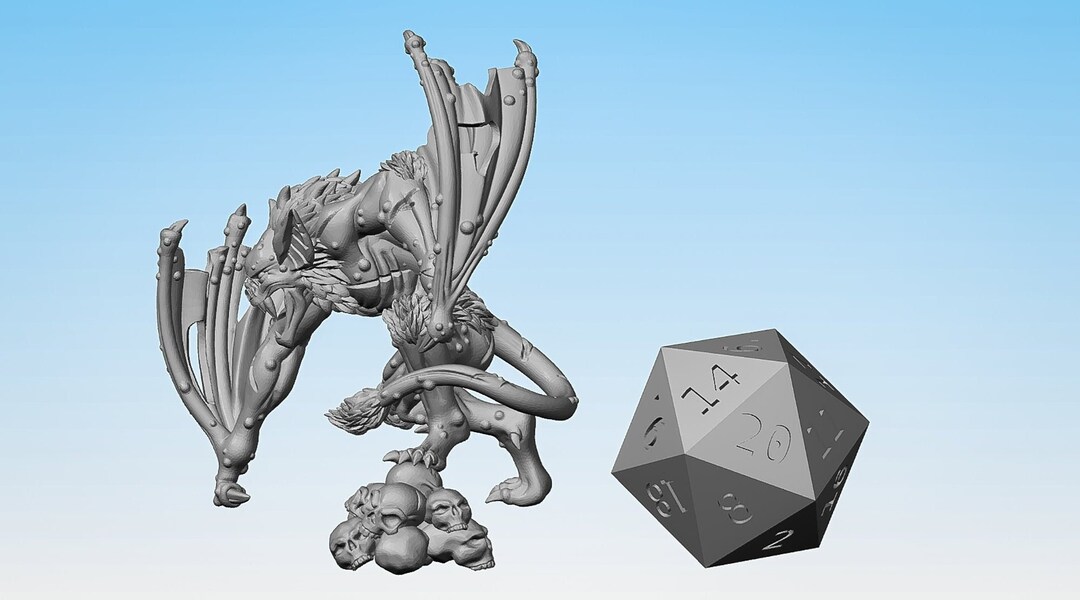 DIRE BAT cursed 3 Versions Dungeons and Dragons Dnd 12K Print ...