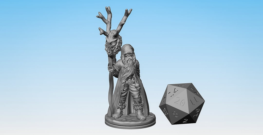 HUMAN elder DRUID Dungeons and Dragons DnD 12K Print - Etsy.de