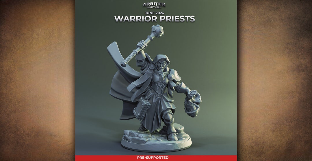 Female Warrior Priest Cleric Monk variant 01 Dungeons and Dragons Dnd ...