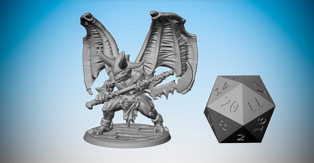 IMP DEMON bardiche Dungeons and Dragons Dnd - Etsy