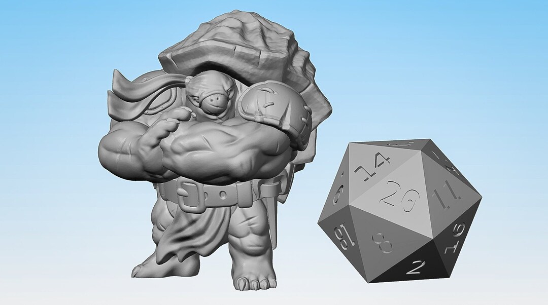 TORTLE Ninja Raphael Dungeons and Dragons DnD Pathfinder Tabletop RPG ...