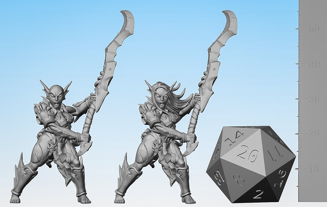 SEA ELF "2-handed Sword Warrior (f)" (triton Raider E, 2 Versions ...