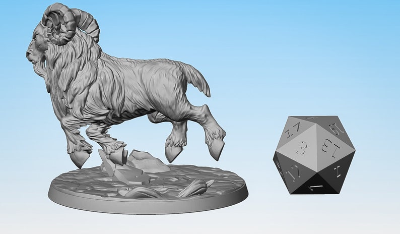 GIANT RAM A Dungeons and Dragons Dnd Pathfinder - Etsy