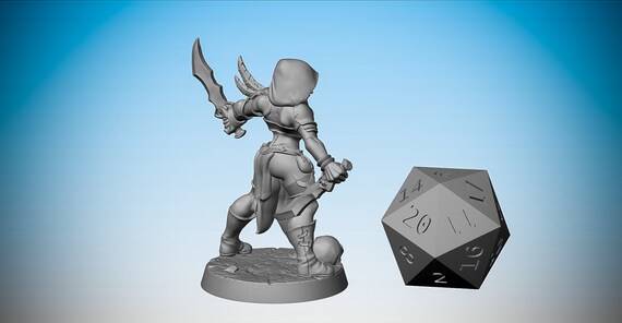 Toys Toys & Games DnD Dungeons and Dragons 28 mm SATYR Assassin: Dagger ...