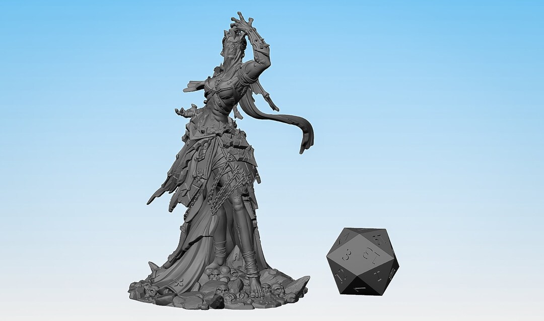 BOSS UNDEAD "queen of the Undying" | 3D Print Mini | Resin | Dungeons ...