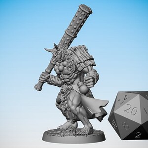 ONI GRUNT kanabo Dungeons and Dragons Dnd Pathfinder Tabletop RPG Hero ...