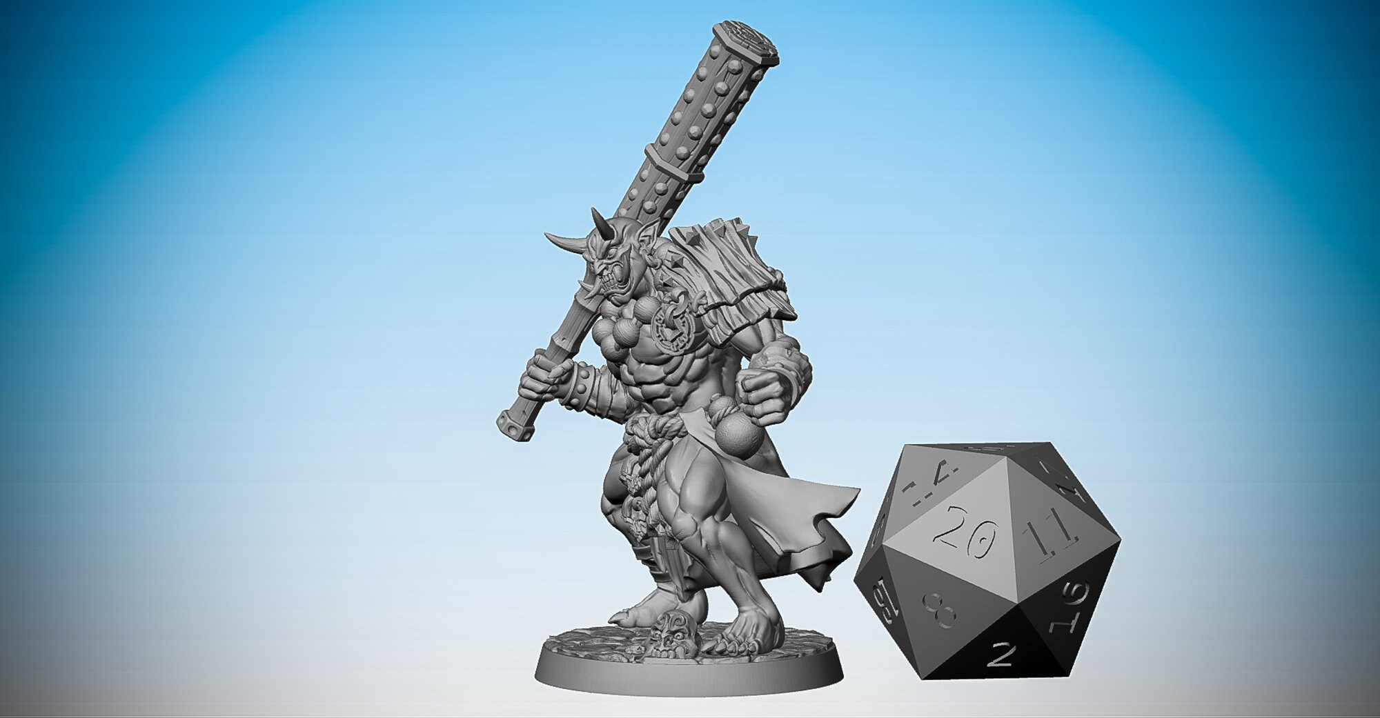 ONI GRUNT kanabo Dungeons and Dragons Dnd - Etsy UK