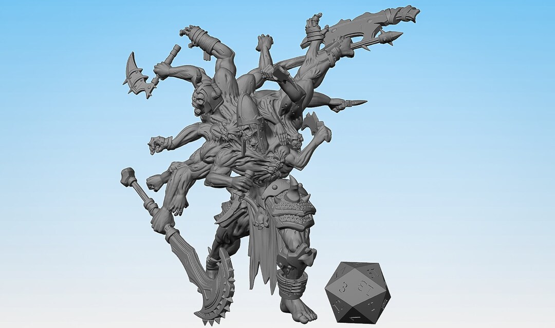 BOSS UNDEAD "undying Abomination" | 3D Print Mini | Resin | Dungeons ...