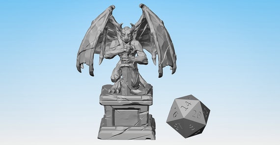 GARGOYLE PETRIFIED 01 Von 03 3D Print Mini Resin - Etsy UK