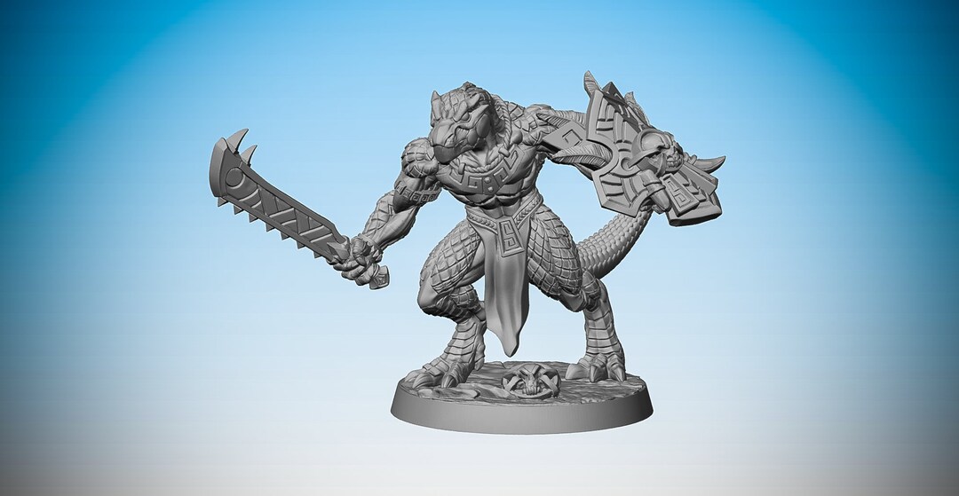 LIZARDFOLK WARRIOR "sword + Shield" | Dungeons and Dragons | Dnd ...