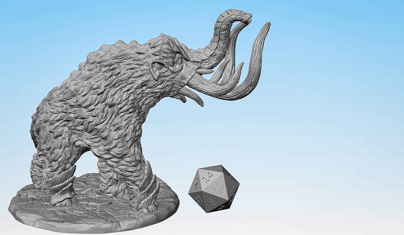 WOOLY MAMMOTH Dungeons and Dragons Dnd Pathfinder - Etsy UK