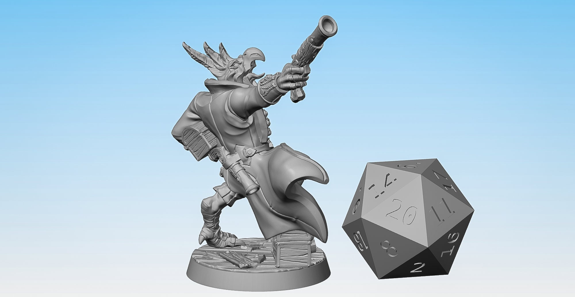 CAPTAIN FLINTLOCK pistol Dungeons and Dragons Dnd - Etsy