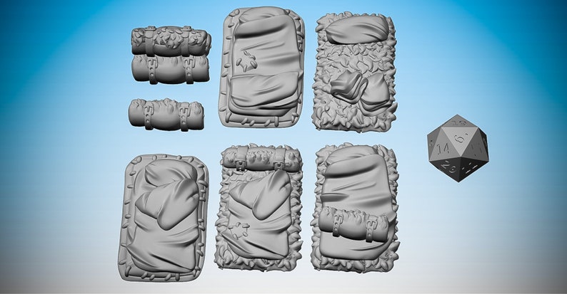 SLEEPING BAGS Props Dungeons and Dragons Dnd - Etsy