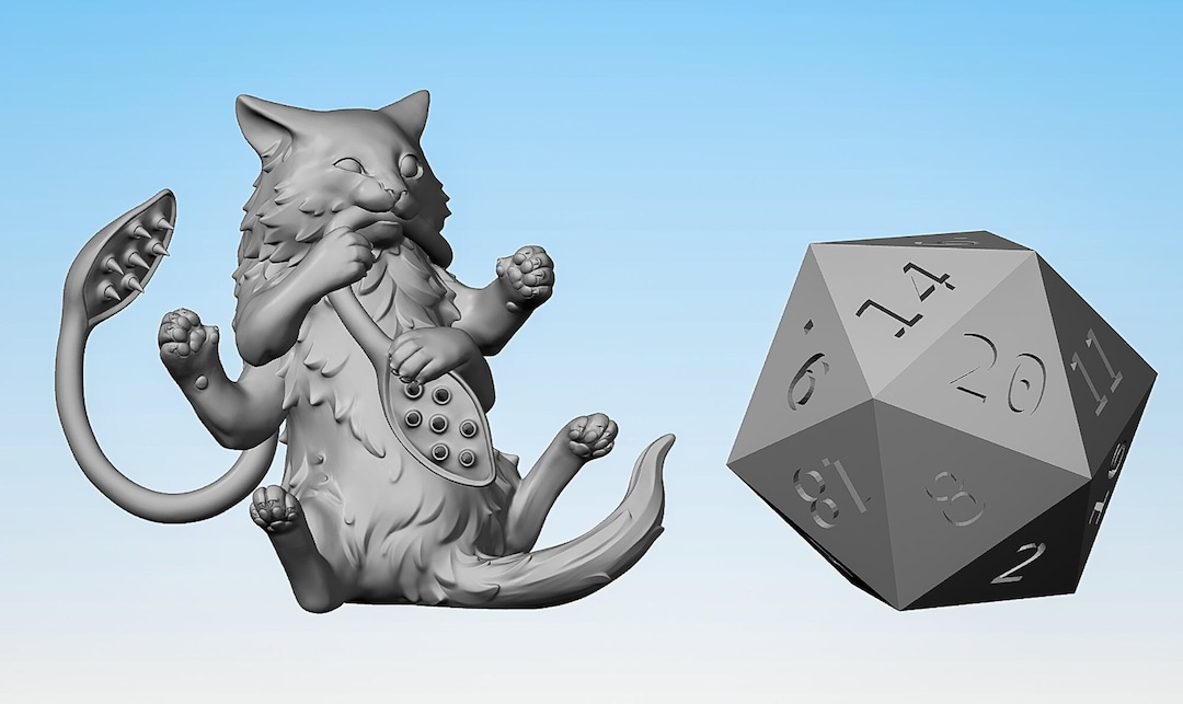 BABY displacer Beast 12K Print Dungeons and Dragons Dnd Pathfinder ...