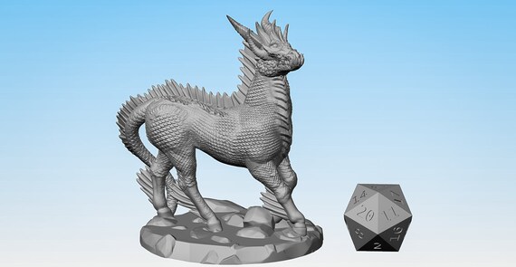 DRAGON HORSE Dungeons and Dragons DnD Pathfinder Tabletop RPG Hero Size 28 mm Etsy