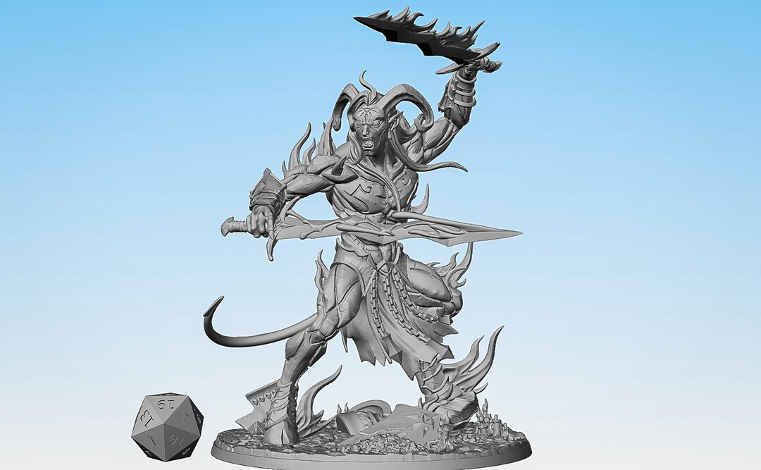 BAAL the Demon Lord 2 Versions Boss Monster Dungeons and Dragons Dnd ...