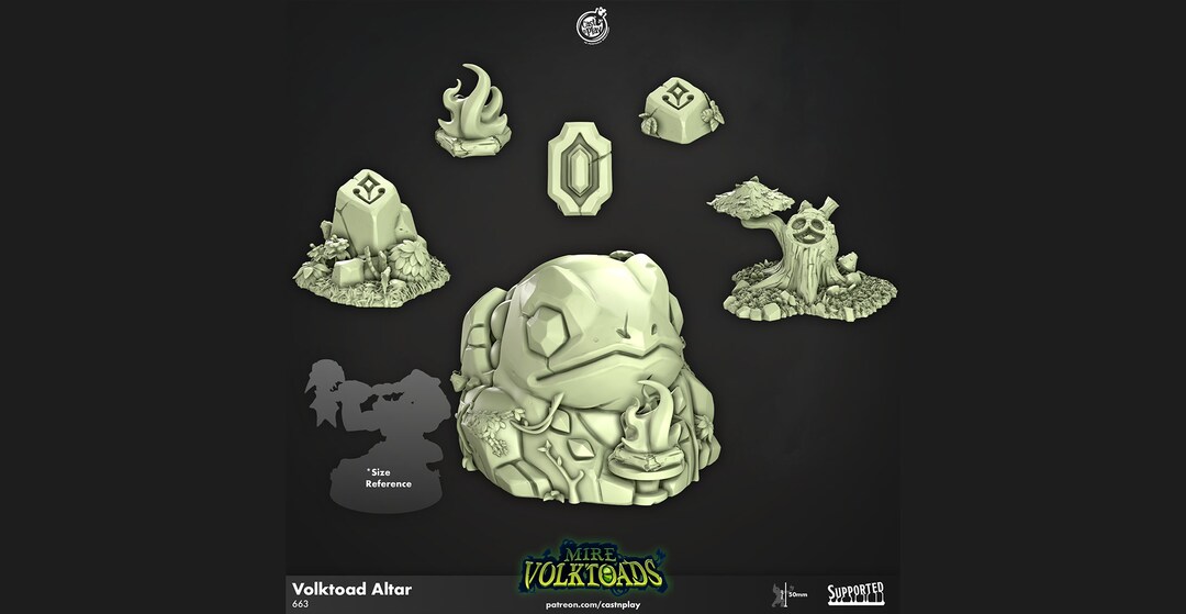 SLAAD Swamp "volktoad Altar" | Props | Dungeons and Dragons | Dnd ...