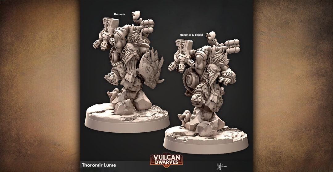 DWARF thoromir Lume 2 Versions 8K Print Dungeons and Dragons Dnd ...