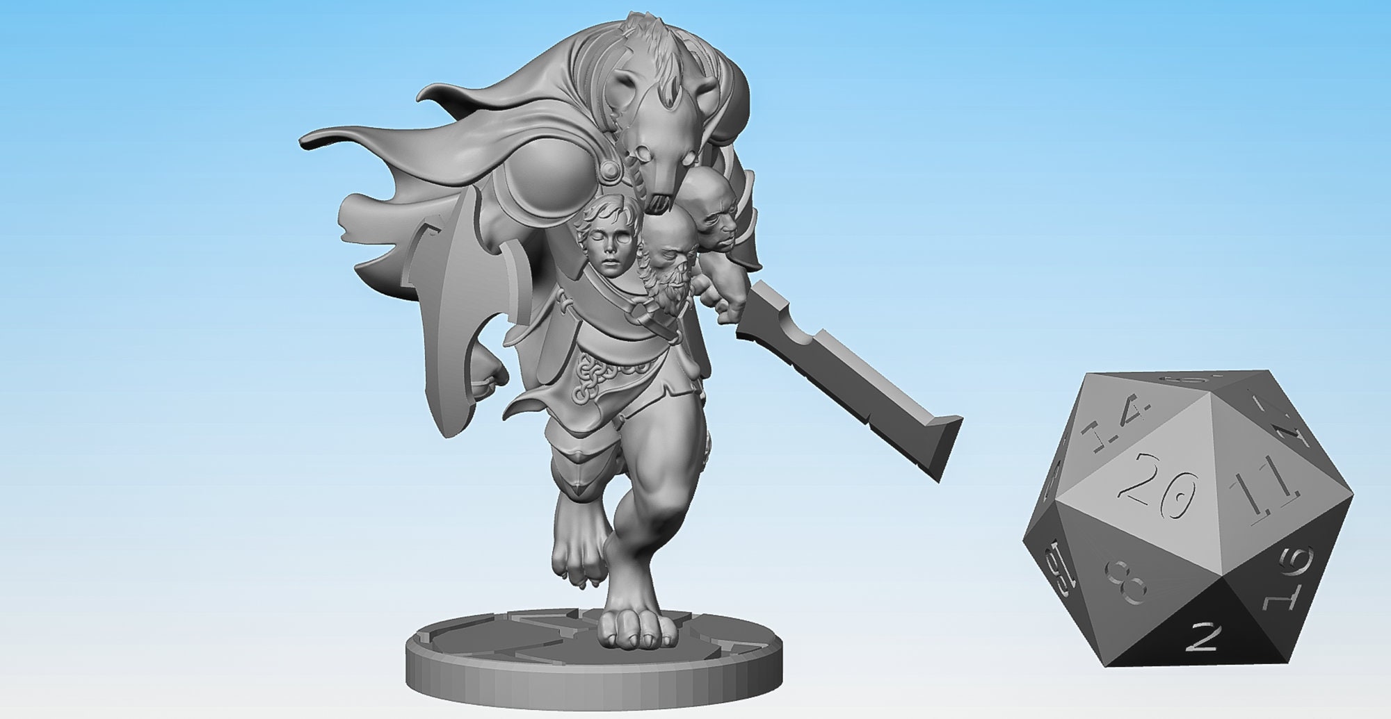 GNOLL Death Knight Dungeons and Dragons Dnd Pathfinder - Etsy