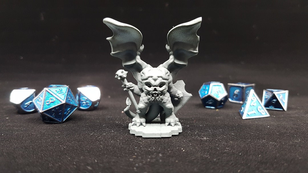WINGED DEMON Mace & Shield Dungeons and Dragons Dnd Pathfinder Tabletop ...