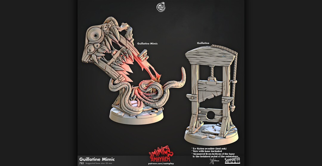 MIMIC "guillotine" | 12K Dnd | Wargaming | Dungeons and Dragons ...