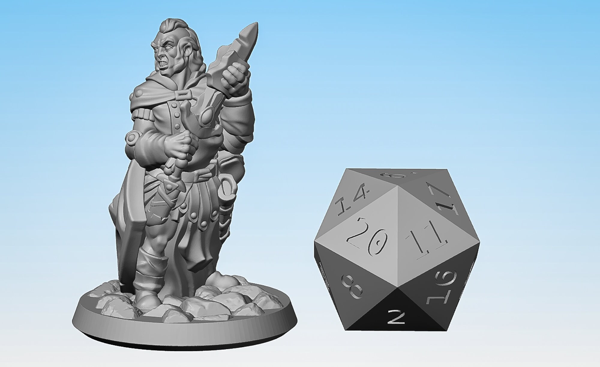 HUMAN veteran Fighter Dungeons and Dragons Dnd - Etsy