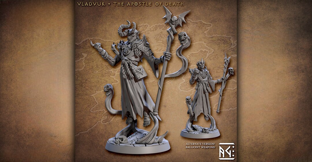 Ghoul Lord "vladvuk the Apostle of Death" | 8K 3D Print | Dungeons and ...
