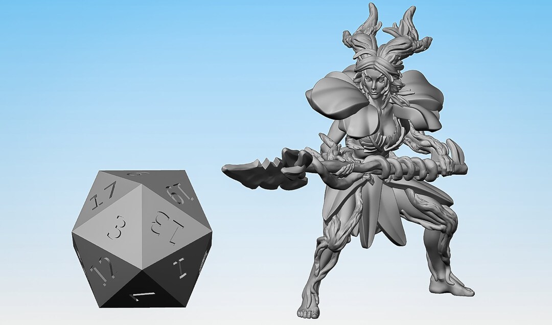 FOREST NYMPH C spear Dungeons and Dragons Dnd Pathfinder Tabletop RPG ...