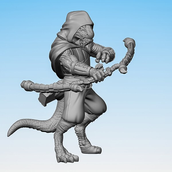 Dnd Dragonborn Ranger Miniature - Etsy