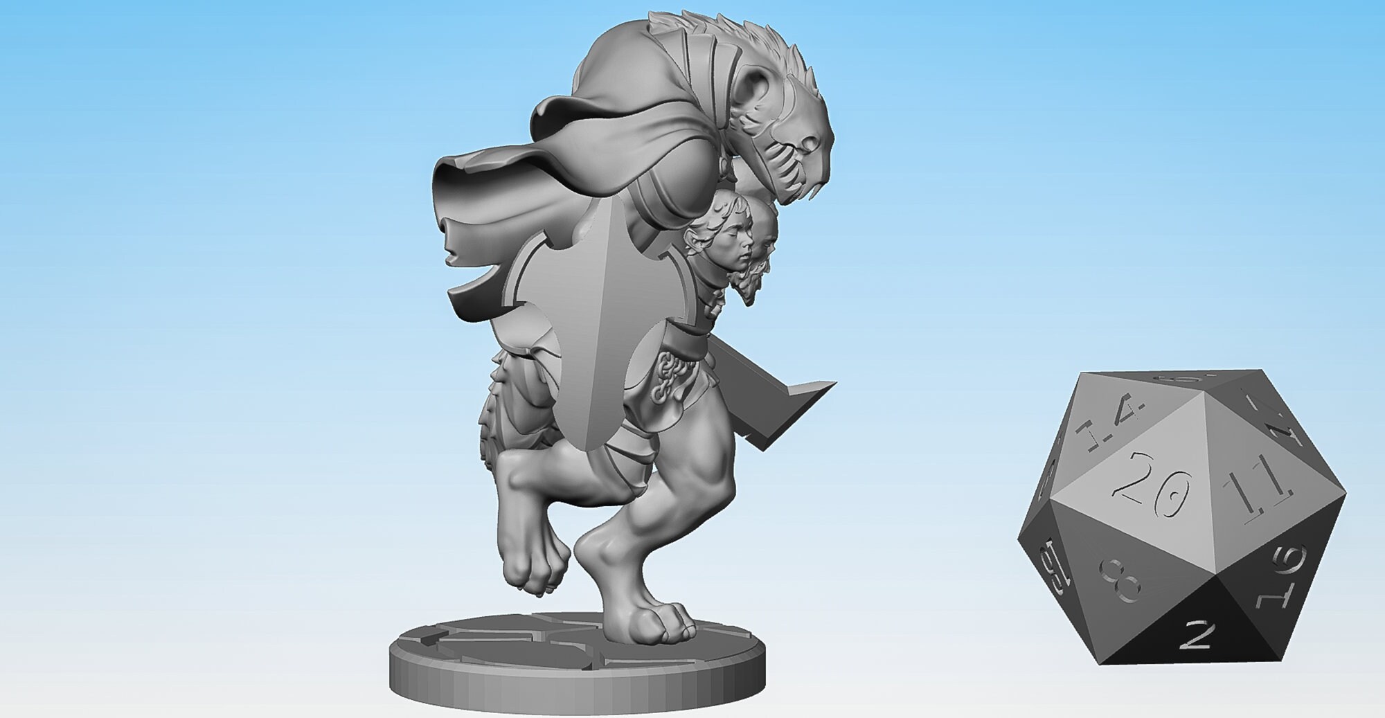 GNOLL Death Knight Dungeons and Dragons Dnd Pathfinder - Etsy