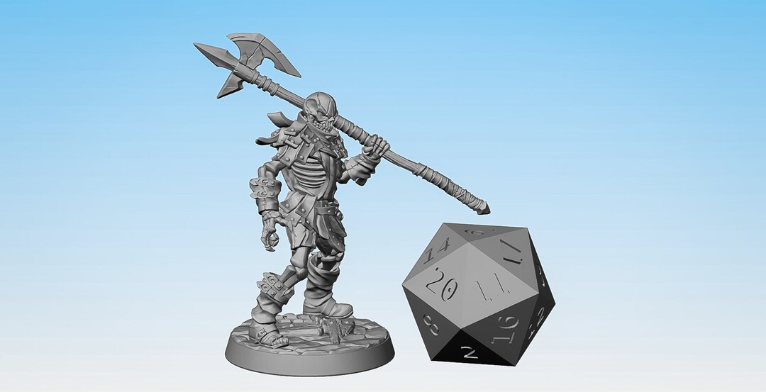 SKELETON FIGHTER (old Burg) "halberd" | Dungeons and Dragons | Dnd ...