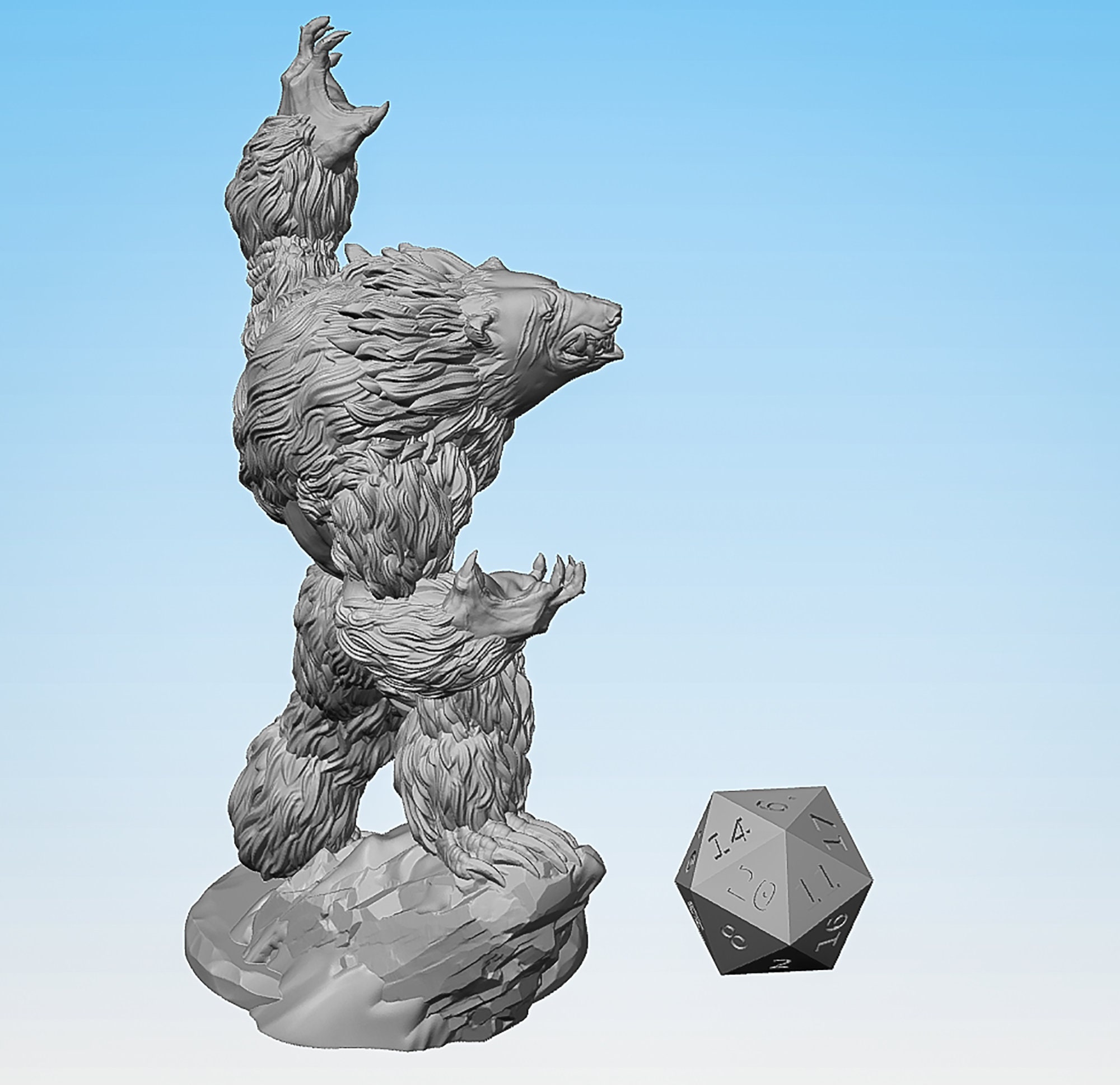 WEREBEAR Dungeons and Dragons Dnd Pathfinder Tabletop - Etsy