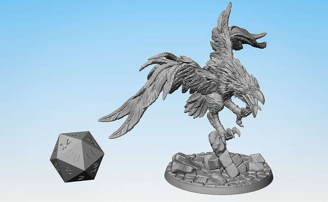 Boss DIRE RAVEN Dungeons and Dragons Dnd Pathfinder - Etsy