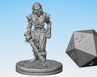 Undead King Koshey Wight Horror Miniature 28mm - Etsy