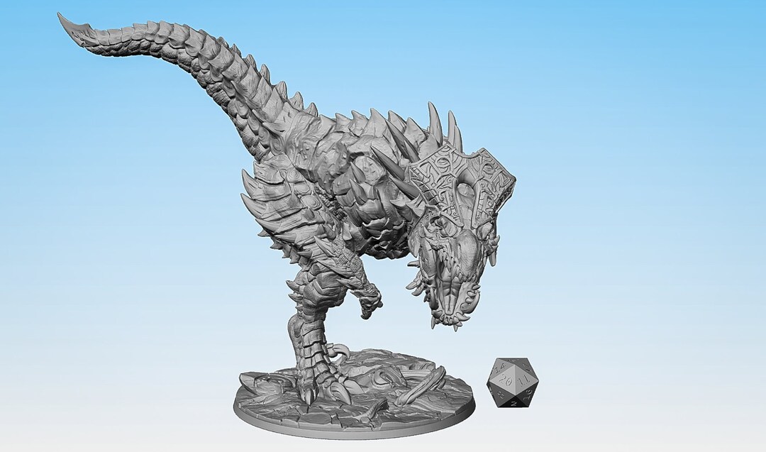 GIANT DINOSAUR frostheart Tyrannax Dungeons and Dragons Dnd Pathfinder ...
