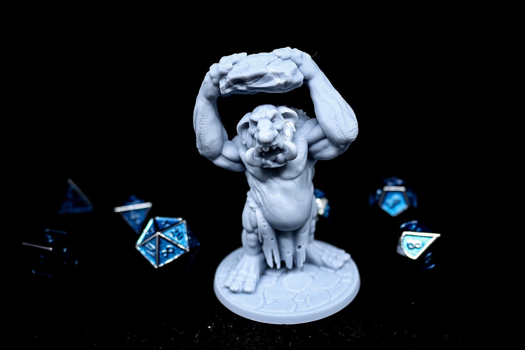TROLL Rock-thrower Dungeons and Dragons Dnd Pathfinder Starfinder ...