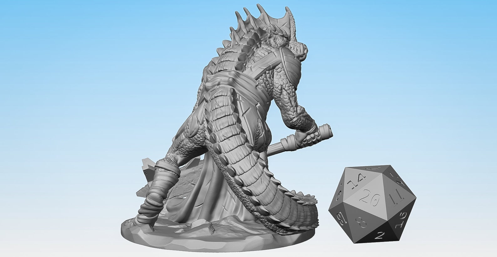 LIZARD MAN Dungeons and Dragons DnD Pathfinder | Etsy