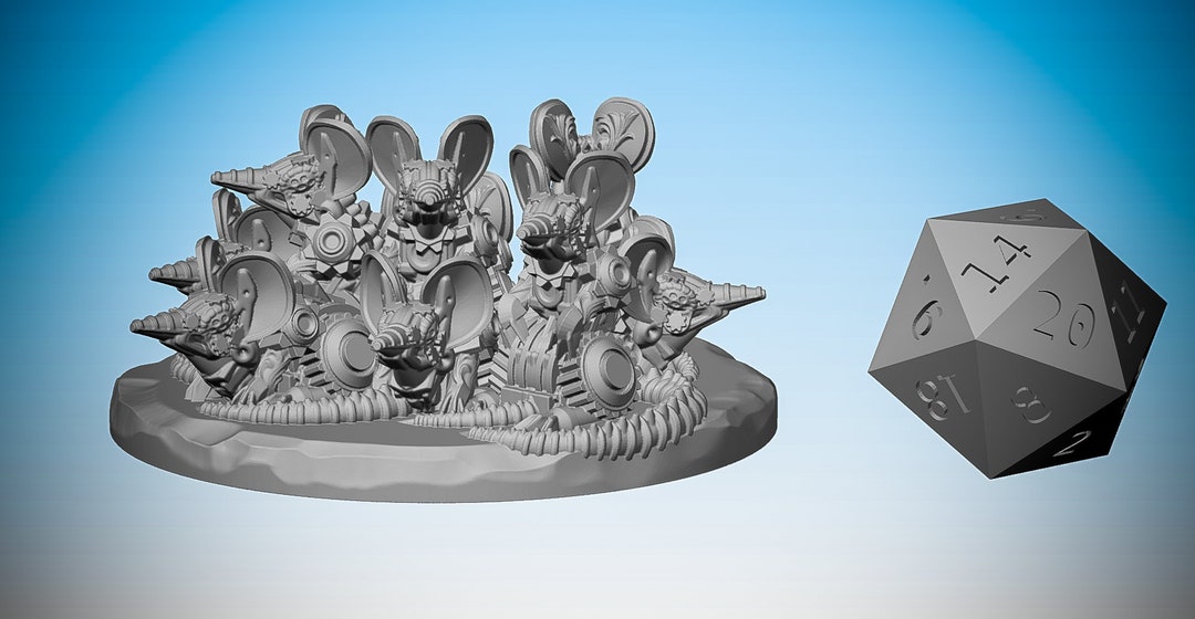 CLOCKWORK Rat Swarm Dungeons and Dragons Dnd Pathfinder Tabletop RPG ...