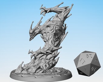 3D Printed Painted Elementals Tabletop RPG Dungeons and - Etsy