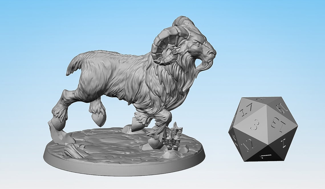 GIANT RAM B Dungeons and Dragons Dnd Pathfinder - Etsy