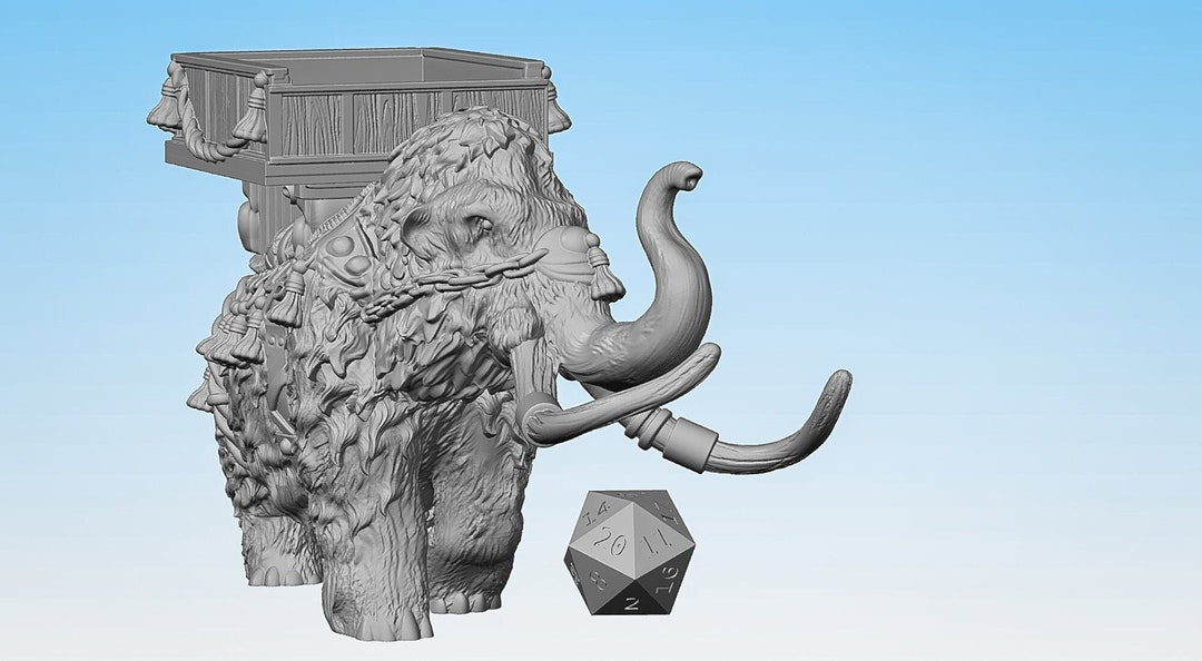 WAR MAMMOTH Dungeons and Dragons Dnd Pathfinder Starfinder Tabletop RPG ...